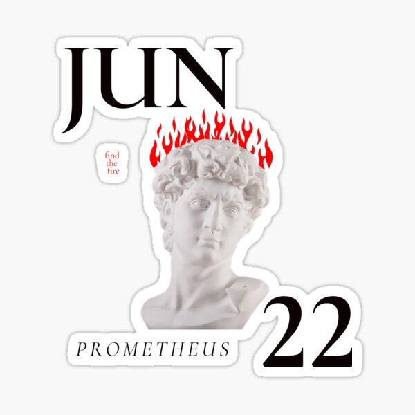 "Prometheus Funny Fire Mythology" Sticker for Sale by k1deciu | Redbubble