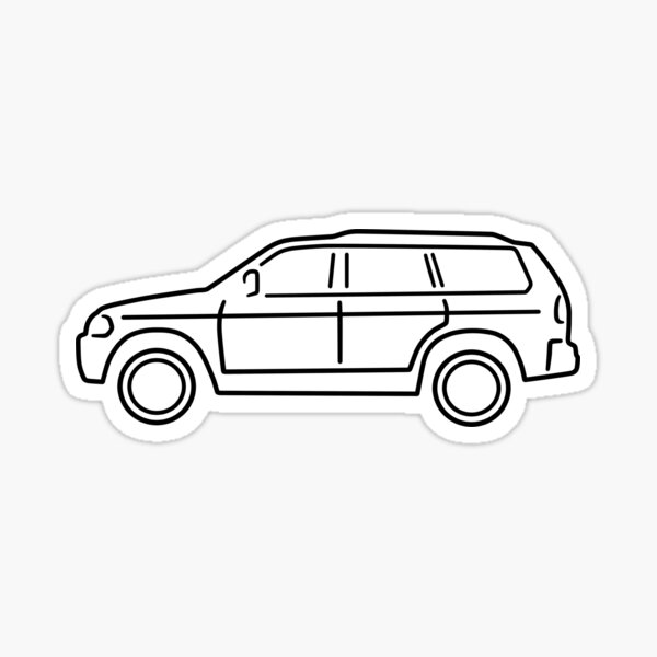 "Mitsubishi Montero 4x4" Sticker for Sale by AutoClub | Redbubble