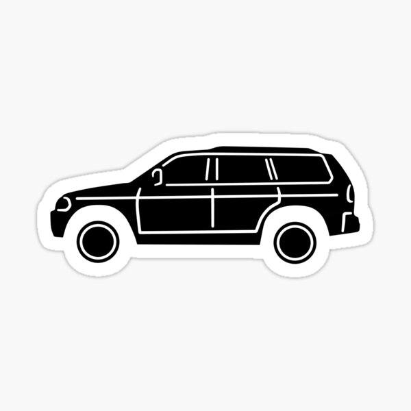 "Mitsubishi Montero 4x4" Sticker for Sale by AutoClub | Redbubble