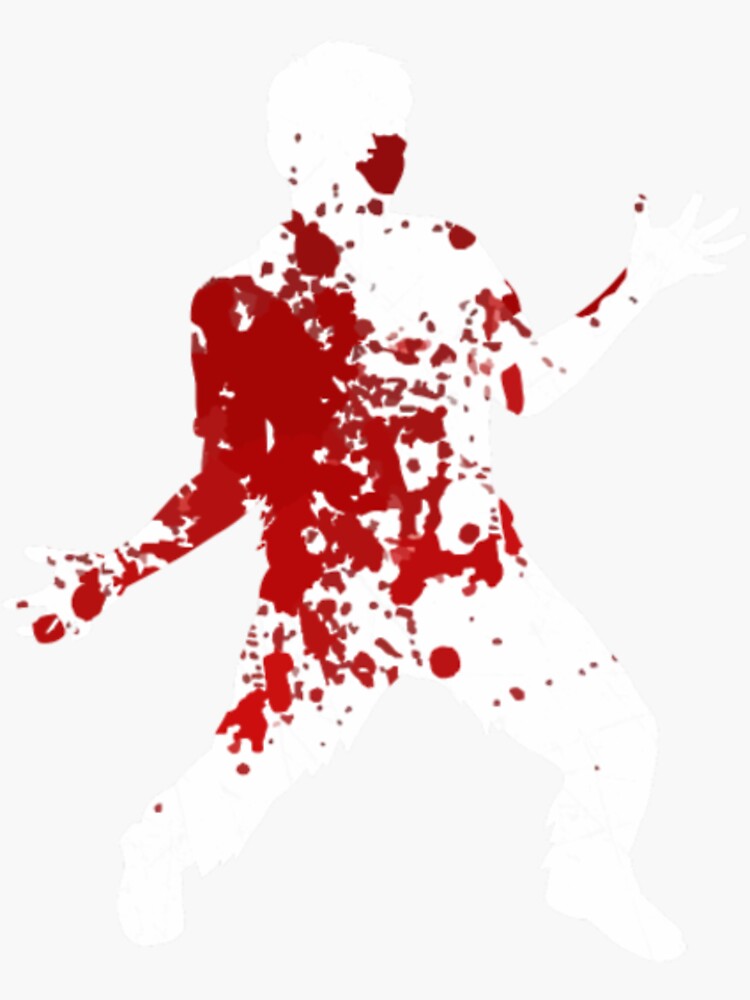 "Bloody Zombie Undead Halloween Blood Monster" Sticker for Sale by ...