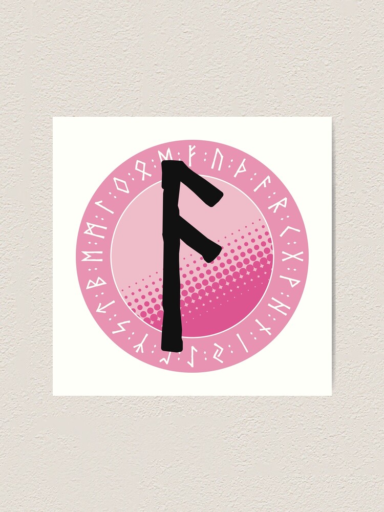 "Ansuz (Wisdom) - Viking Runes and Runic Symbols" Art Print for Sale by ...