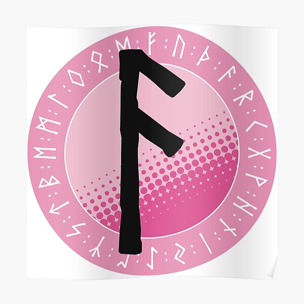 "Ansuz (Wisdom) - Viking Runes and Runic Symbols" Poster for Sale by ...