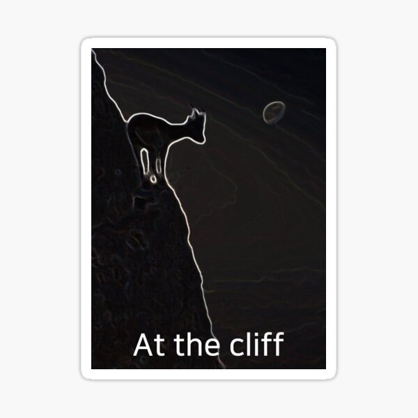 "At the cliff" Sticker for Sale by FunCoolSexy | Redbubble