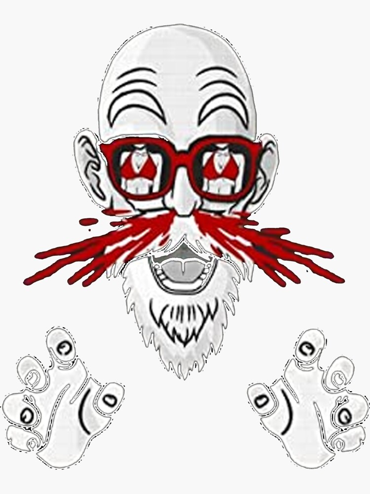 "Master Roshi - Dragon Ball Z Sticker" Sticker for Sale by KeithMarvin ...