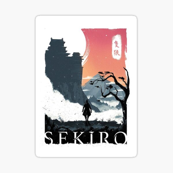 "Sekiro Samurai" Sticker for Sale by raphaelparkers | Redbubble