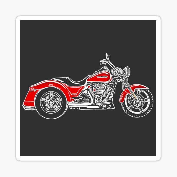 "Harley Davidson Trike Freewheeler " Sticker for Sale by Aurealis ...