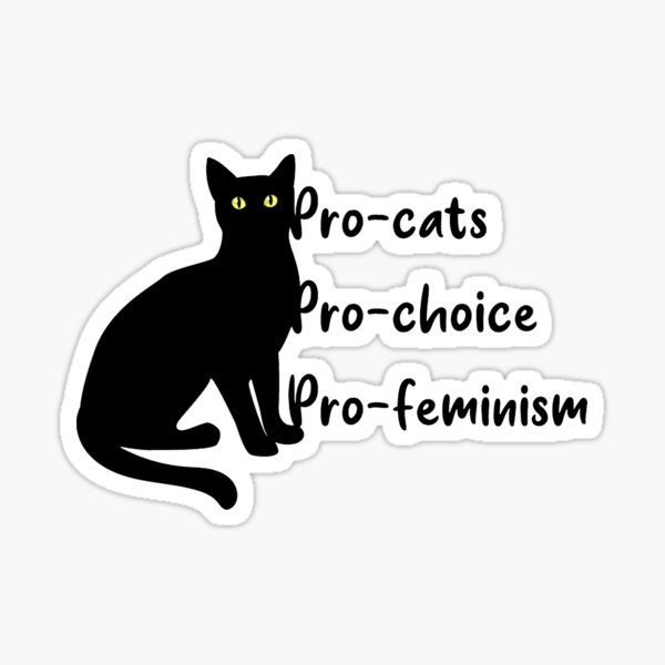 Pro Cats Pro Choice Pro Feminism Classic Sticker For Sale By Ly033
