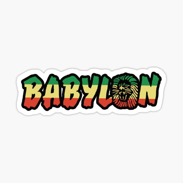 " Babylon Lion - Reggae Music" Sticker for Sale by Stoba74 | Redbubble
