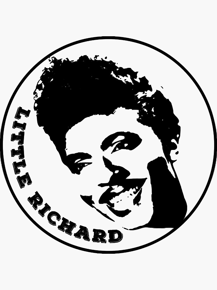 "LITTLE RICHARD - Rock'n'Roll Icon " Sticker for Sale by MichaelZi52482 ...