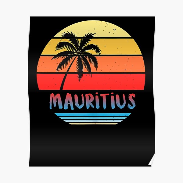 Póster «Vacaciones en Mauricio, Arte de Mauricio, Diseño de Mauricio ...