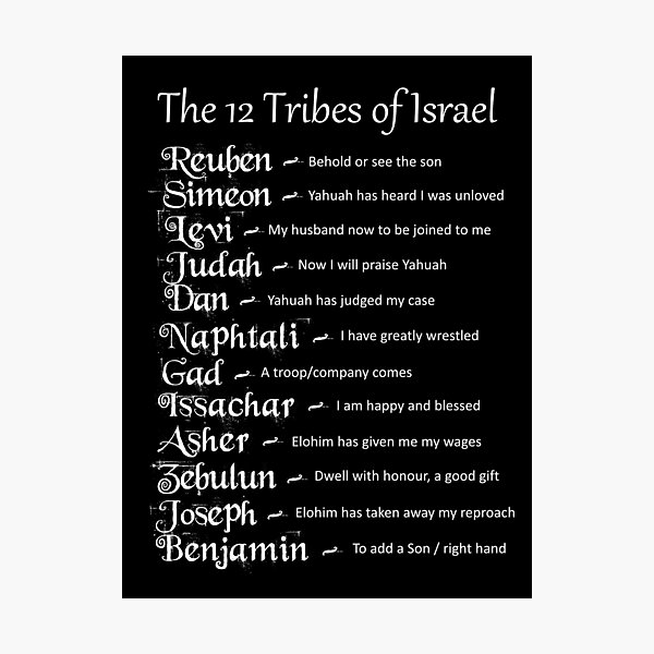 "12 Tribes of Israel Names and Meanings - Hebrew Christian ...