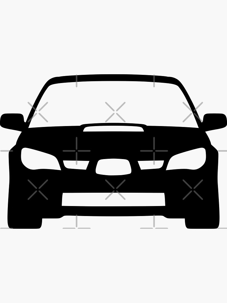 "Subaru Impreza WRX STI hawkeye black silhouette" Sticker for Sale by ...