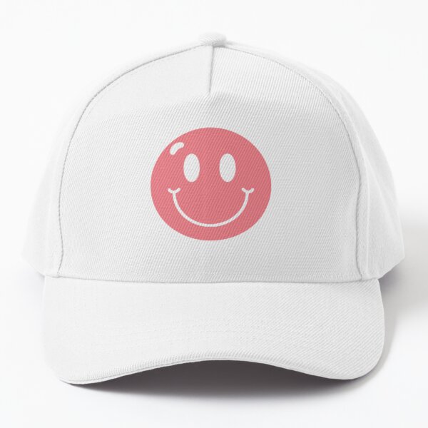 Casquette « Fond d'écran Smiley : Visage souriant rose, Emoji visage ...