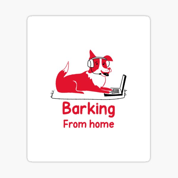 "Barking from homie" Sticker for Sale by Wienerful | Redbubble