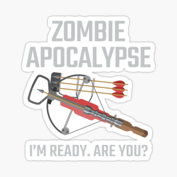 "Crossbow Zombie Apocalypse Archery" Sticker for Sale by bplinker ...