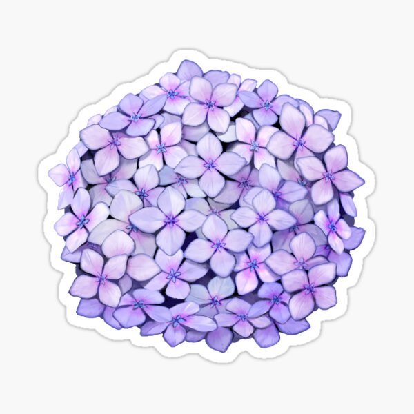 "HYDRANGEA FLOWER " Sticker for Sale by MJOFFICIAL | Redbubble