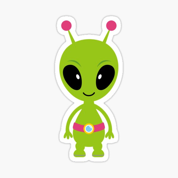 "Alien with a cute style " Sticker for Sale by Ultra-Modern | Redbubble