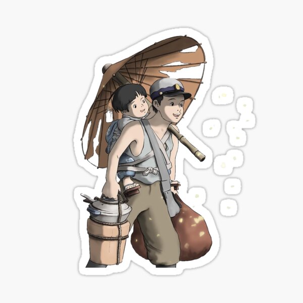 "Grave Of The Fireflies Sticker" Sticker for Sale by Georgekz | Redbubble