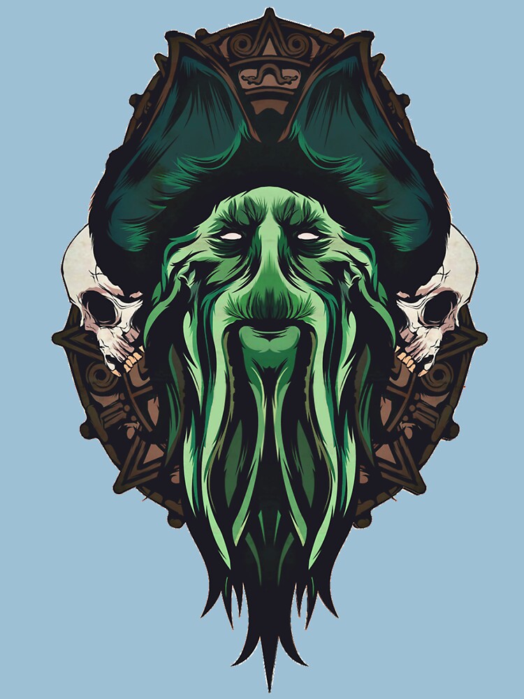 "Davy Jones" T-shirt for Sale by LionsCrown | Redbubble | pirates ...