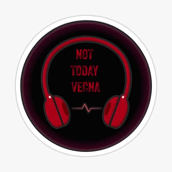 "Not today vecna, stranger things quote text design 2" Sticker for Sale ...
