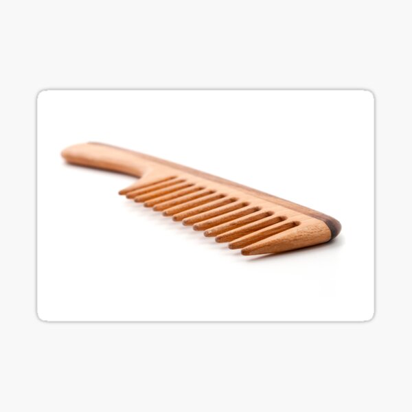 "Wooden comb" Sticker for Sale by troianifabrizio | Redbubble