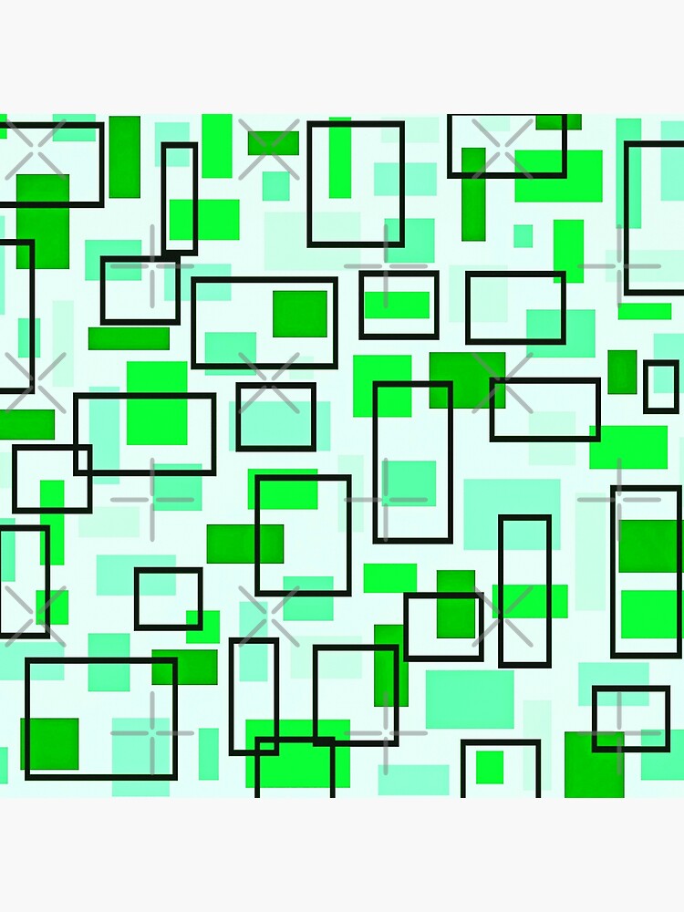 "Retro Inspired Rectangles" Poster for Sale by TotallyRetroArt | Redbubble