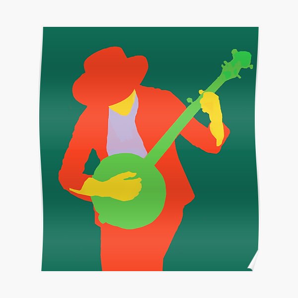 "Banjo Musician Abstract Art" Poster for Sale by As3OLeAp | Redbubble