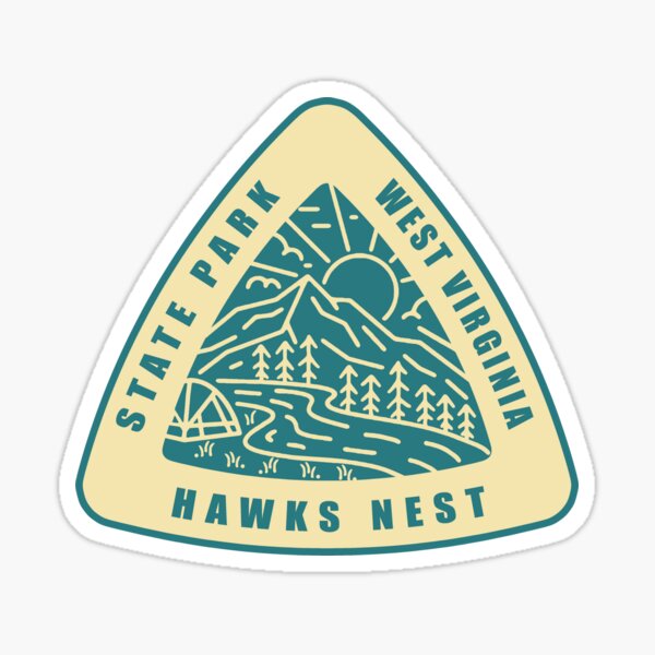 "Hawks Nest State Park WV Triangle Logo" Sticker for Sale by VanyaKar ...