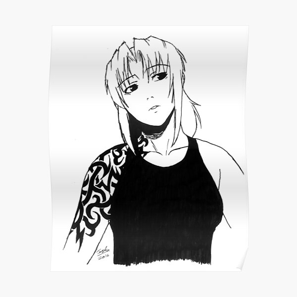 "Revy - Black Lagoon" Poster by JaskaAllen | Redbubble