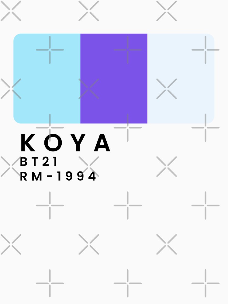 "Koya color palette BT21" T-shirt for Sale by tokki-drawings | Redbubble | koya t-shirts - bts t ...