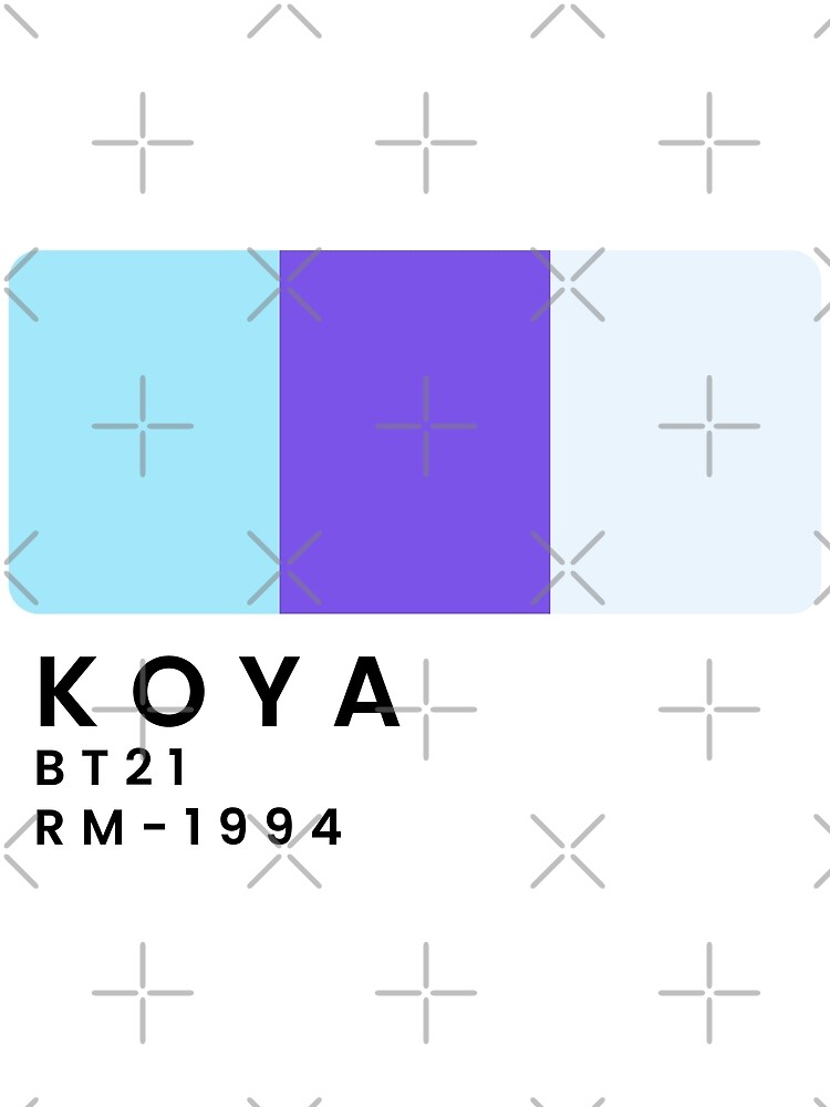 "Koya color palette BT21" Poster for Sale by tokki-drawings | Redbubble