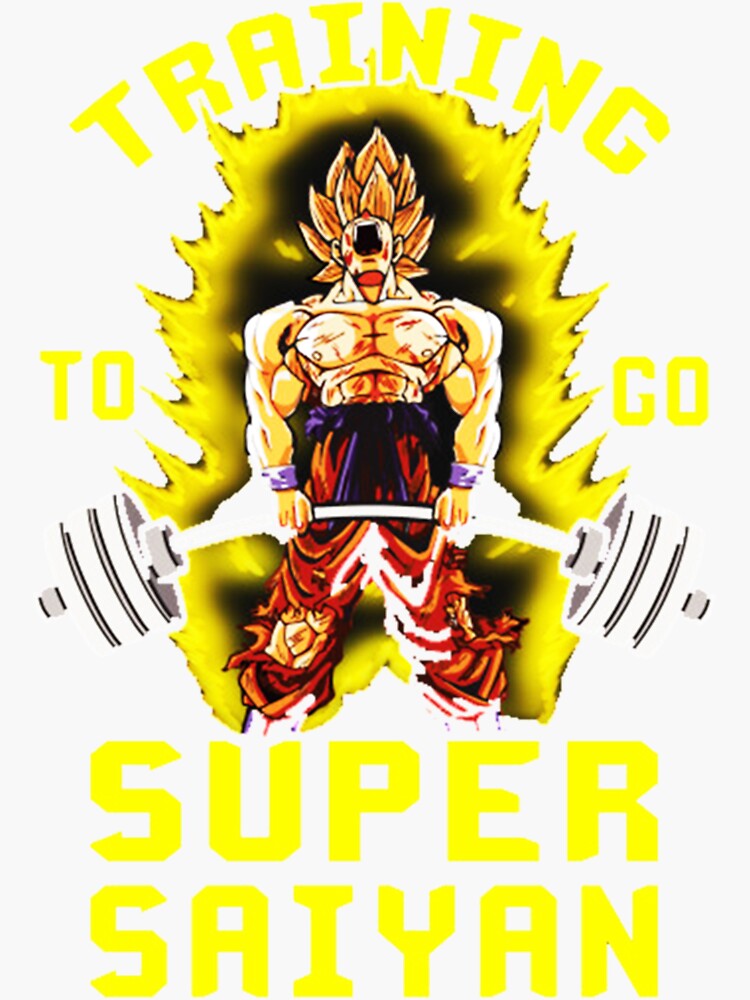 Training To Go Super Saiyan Essential T Shirt Sticker For Sale By
