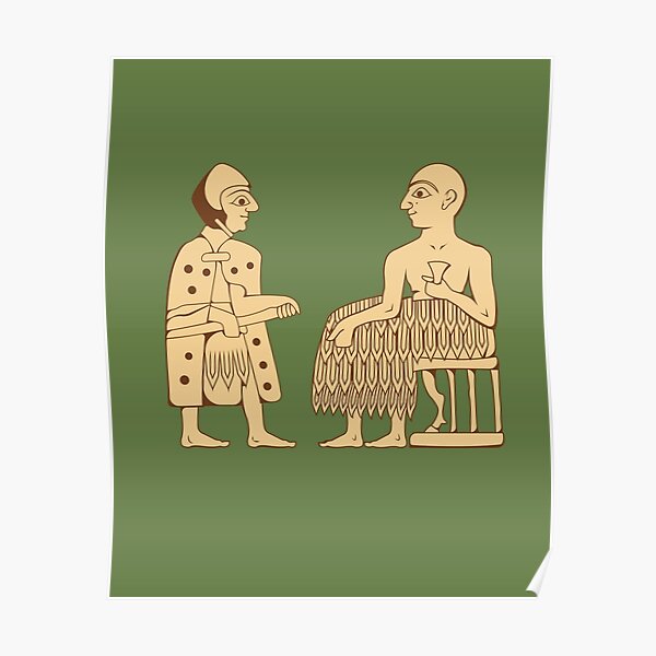 "Sumerian King Lugal kisalsi" Poster for Sale by YousifAziz | Redbubble