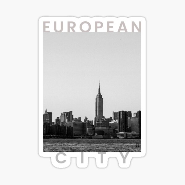 "European City" Sticker for Sale by Pathevic | Redbubble