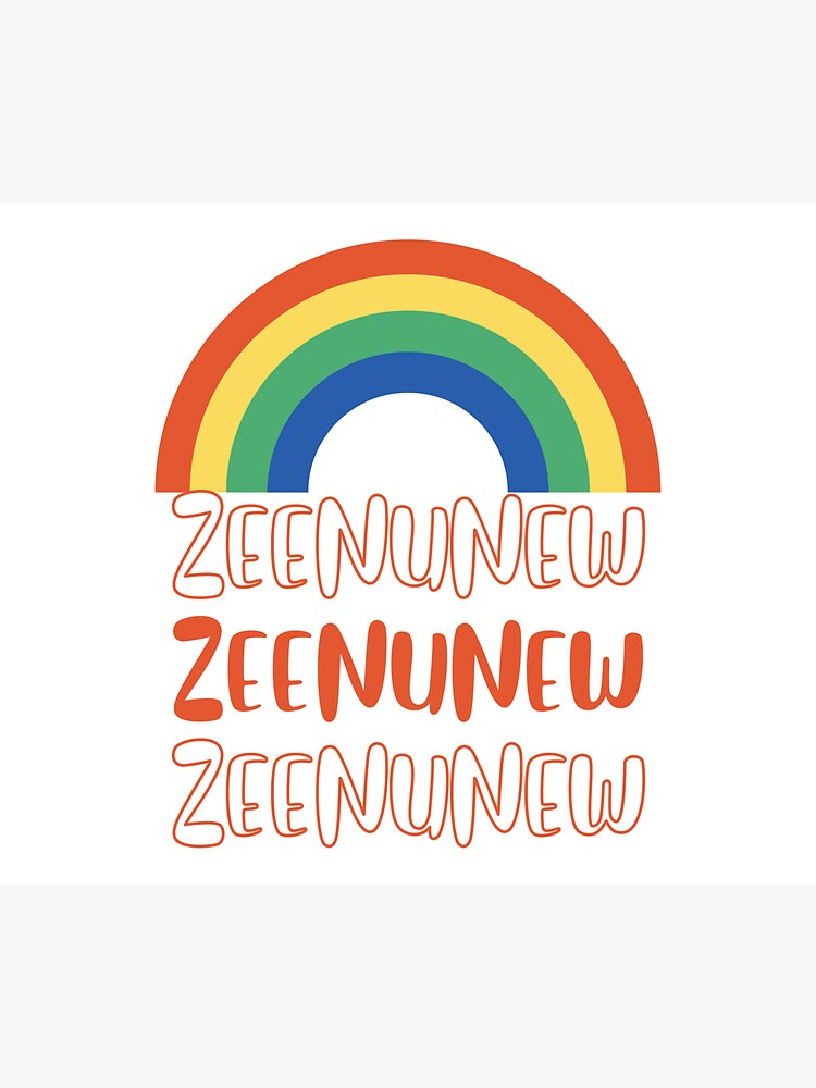 "ZeeNunew Rainbow " Sticker for Sale by shippingforreal | Redbubble