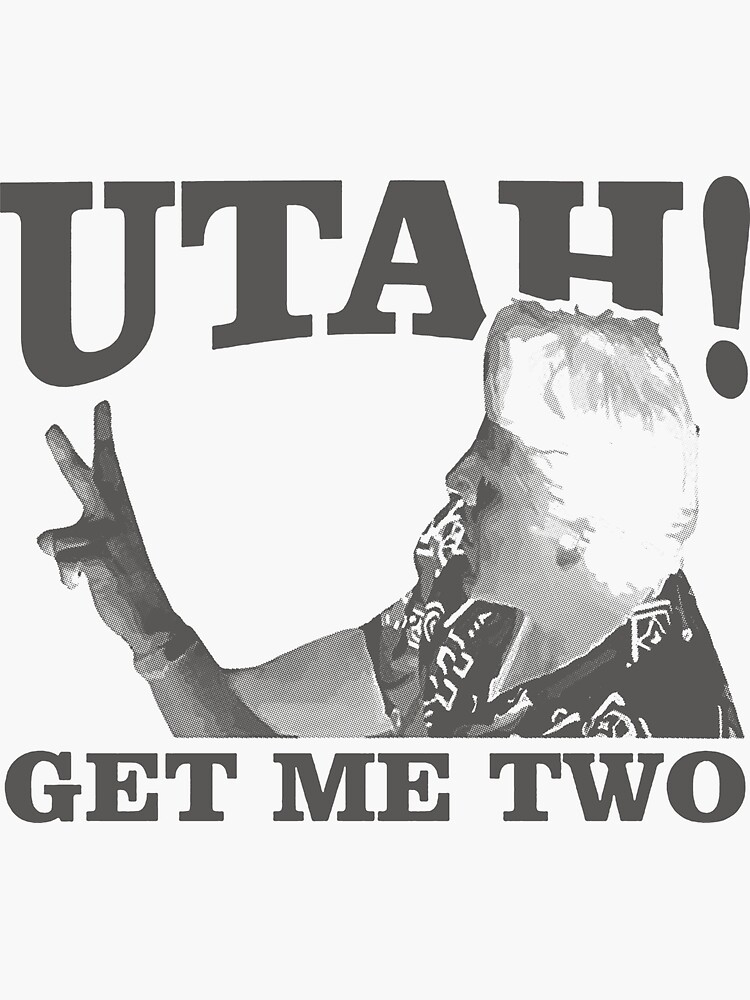 "utah two" Sticker for Sale by viarazaski | Redbubble