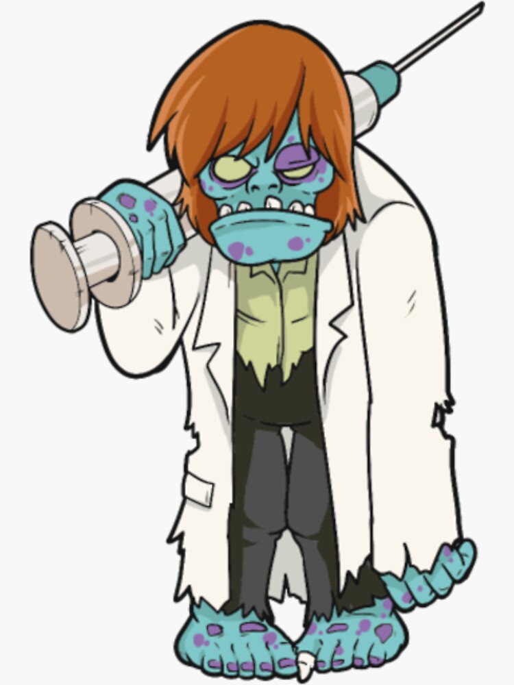 "Doctor Zombie Halloween Monster Syringe Horror" Sticker for Sale by ...