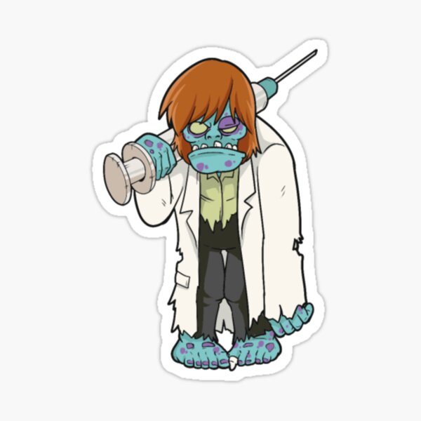 "Doctor Zombie Halloween Monster Syringe Horror" Sticker for Sale by ...