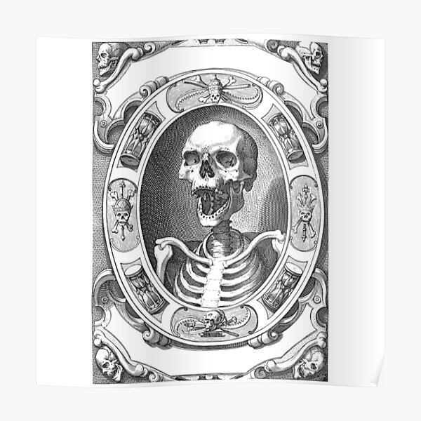 "Skeleton Black Plague Design" Poster for Sale by Crixium | Redbubble