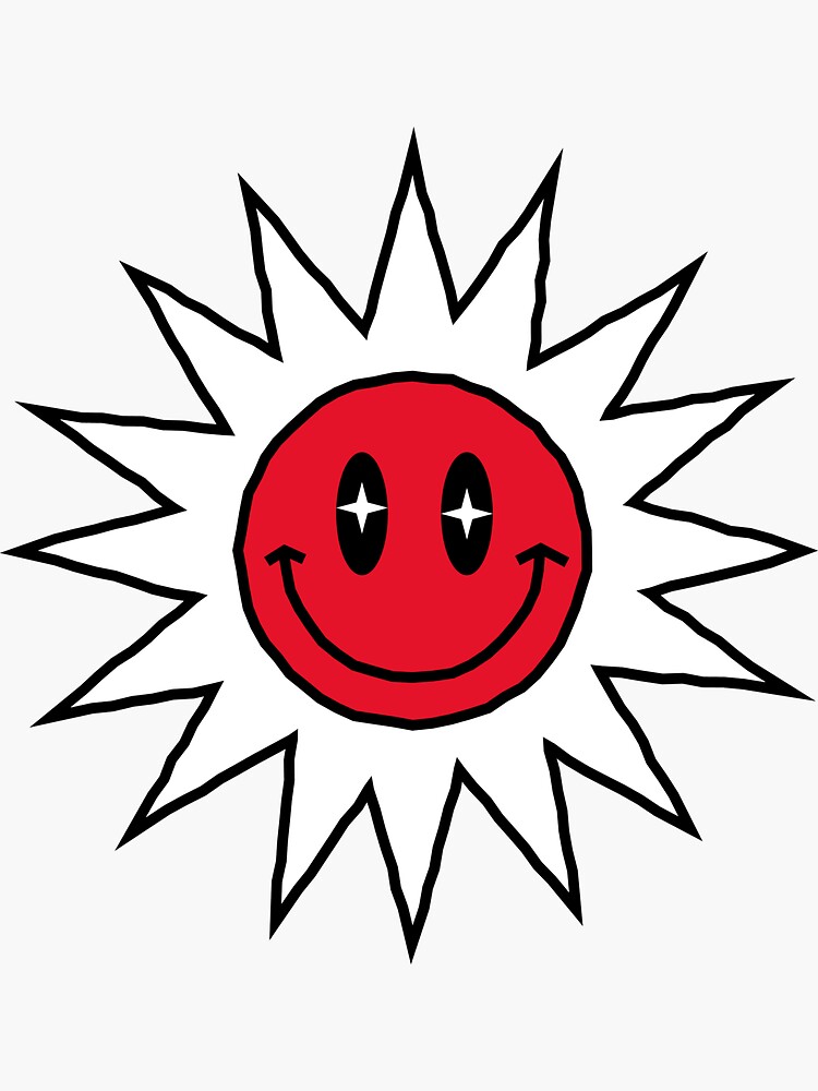 "Not so evil Smiley" Sticker for Sale by Salhab | Redbubble