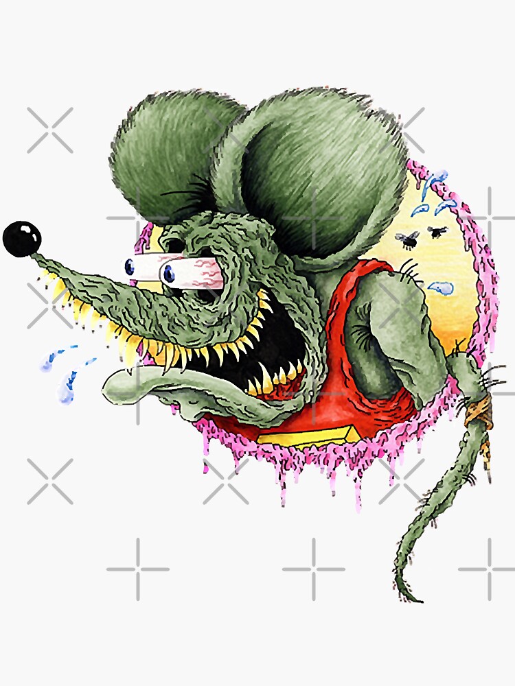 "Grotesque Caricatures Monster Funny Classic Fans" Sticker for Sale by ...