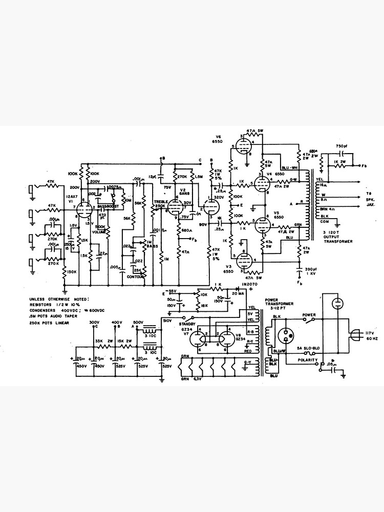 Sunn 2000s Schematic