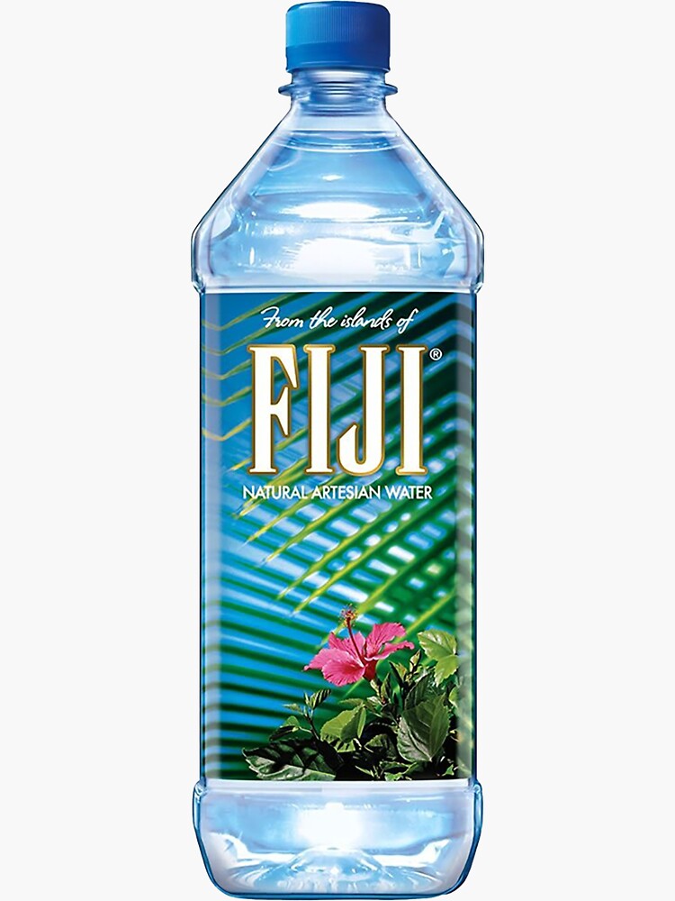 "FIJI WATER BOTTLE" Sticker for Sale by dishess | Redbubble