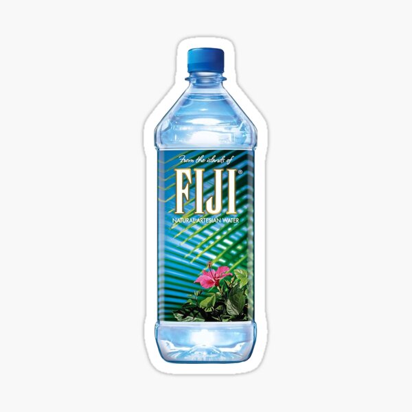 "FIJI WATER BOTTLE" Sticker for Sale by dishess | Redbubble