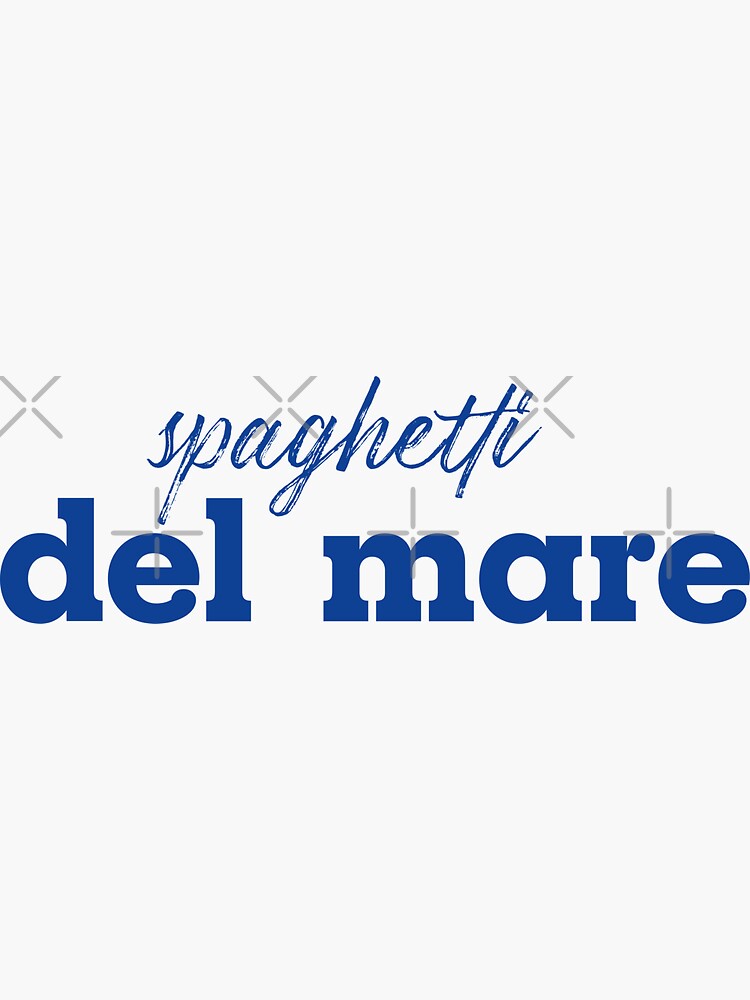 "Spaghetti from the sea" Sticker for Sale by SpilloDesign | Redbubble