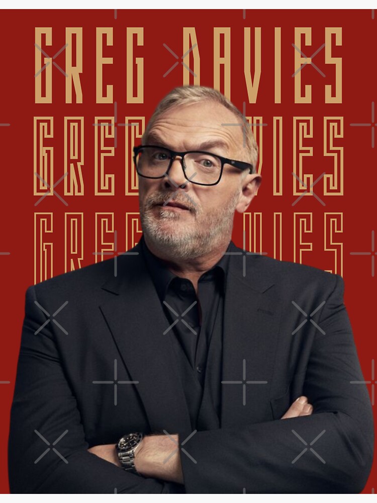"The Taskmaster Greg Davies" Sticker for Sale by Jook | Redbubble
