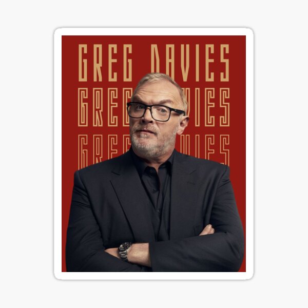 "The Taskmaster Greg Davies" Sticker for Sale by Jook | Redbubble
