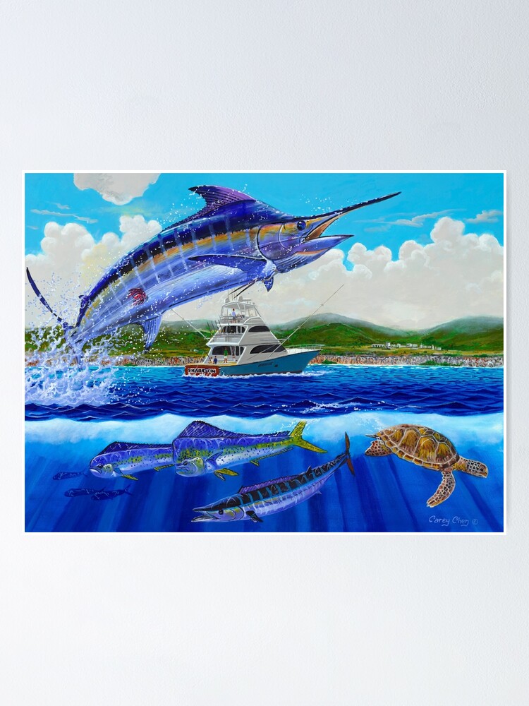 "Shark Fin" Poster for Sale by Bluemarlin | Redbubble