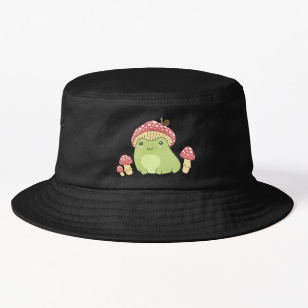 "Kawaii Frog with Toadstool Mushroom Hat and Snail - Cottagecore ...