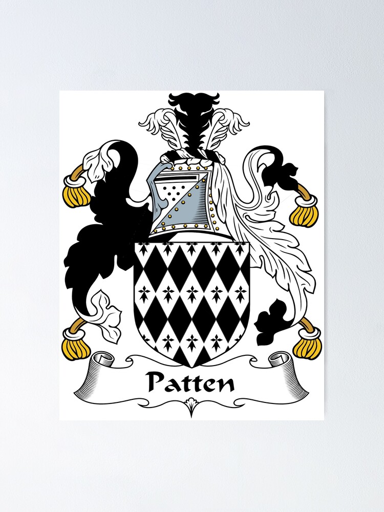 "Patten or Patton" Poster for Sale by HaroldHeraldry | Redbubble